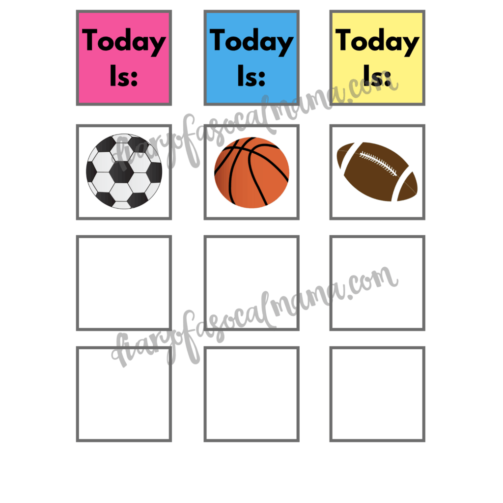 How to teach days of the week to your preschooler - totschoolresources.com