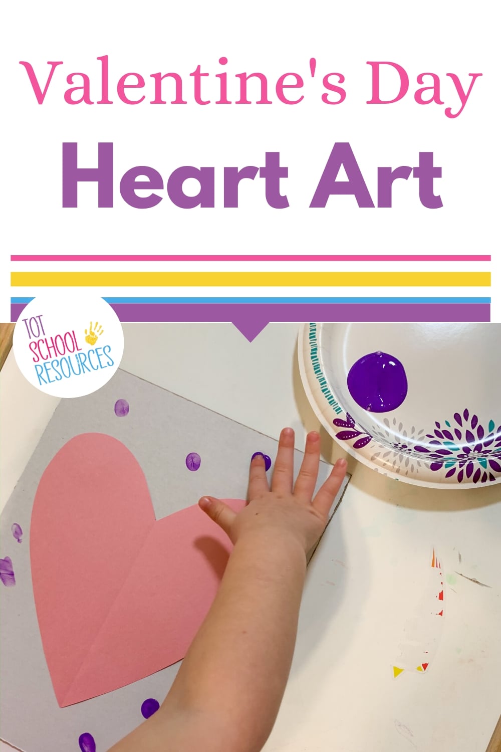 Valentine's Day Handprint & fingerprint art (with mess free option ...