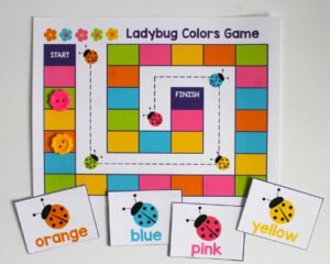 Printable Ladybug Game {perfect for preschoolers} - totschoolresources.com