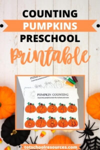 Counting Pumpkins Printable: Fun Halloween activity for preschoolers ...