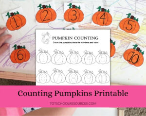 Counting Pumpkins Printable: A fun Halloween activity for preschoolers ...