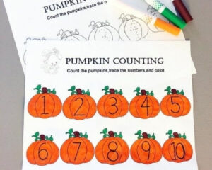 Counting Pumpkins Printable: Fun Halloween activity for preschoolers ...