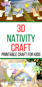 Printable Nativity Craft for kids {3D nativity scene ...