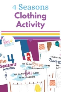 Learning the four seasons {worksheets & activities ...