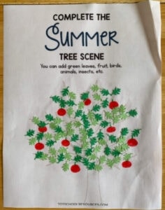 "Tap the Magic Tree" Book Activity for preschoolers ...