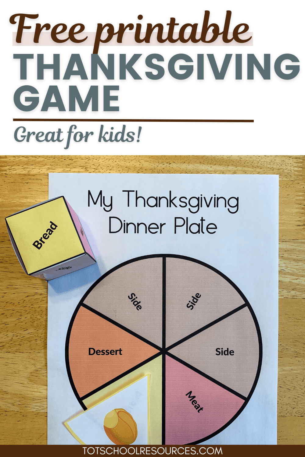 My Thanksgiving Dinner Plate {Thanksgiving Game for kids ...
