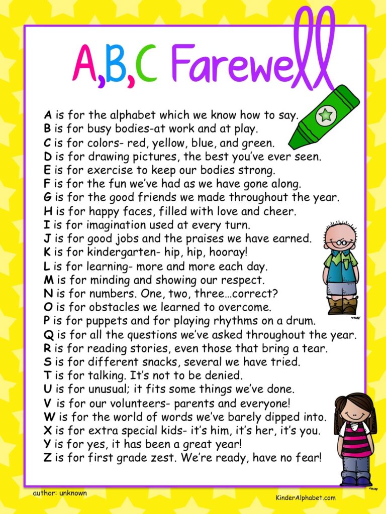 5 Best Preschool Graduation Poems Totschoolresources