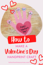 Handprint Valentines Craft for {Toddlers and Preschoolers ...
