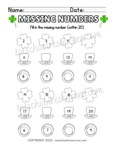 St. Patrick's Day Worksheets {Preschool/Kindergarten ...