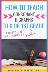 Fun Consonant Digraph Worksheets (K & 1st grade) - totschoolresources.com
