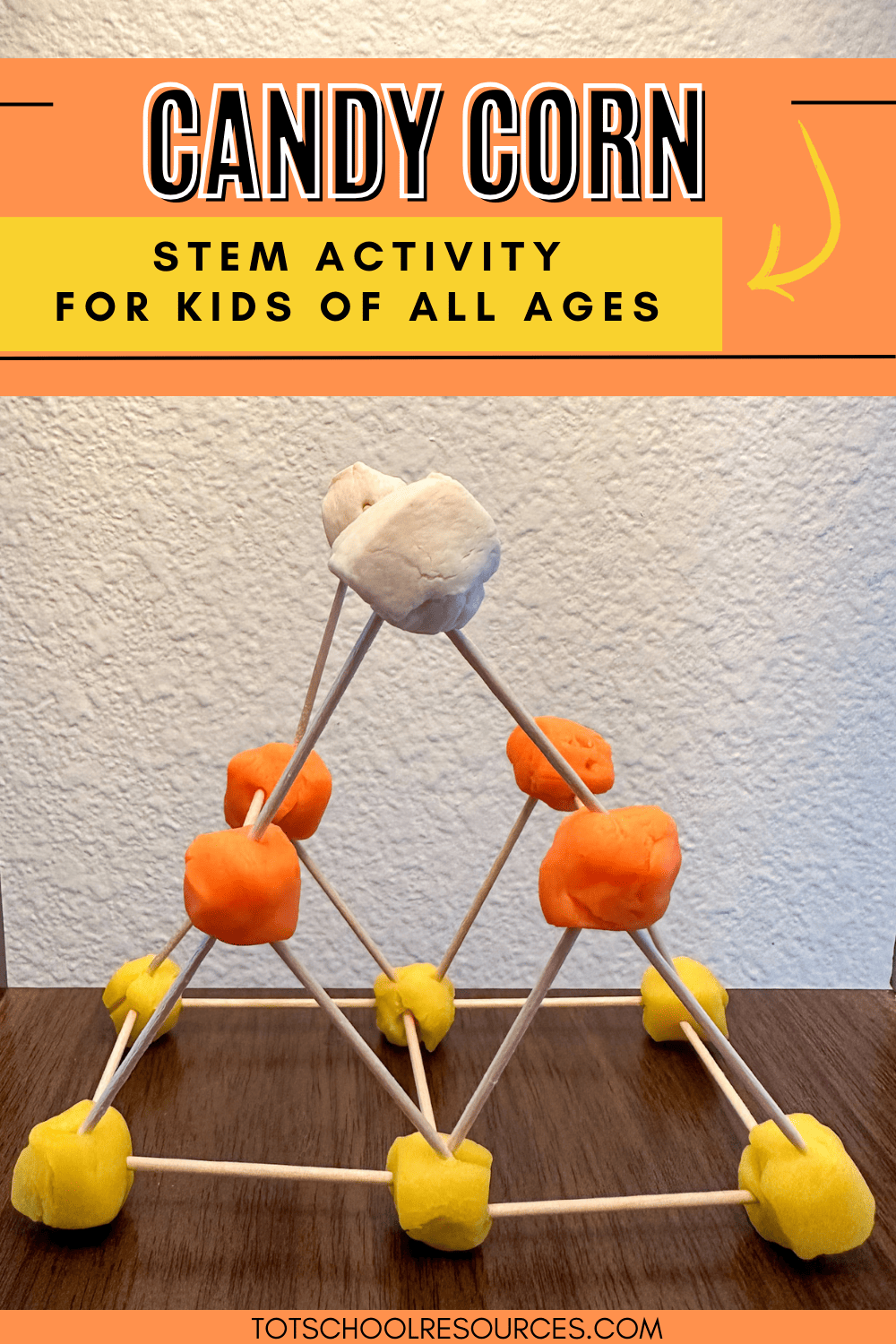 Candy Corn STEM Activity {levels for all ages} - totschoolresources.com