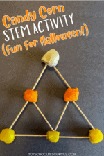 Candy Corn STEM Activity {levels for all ages} - totschoolresources.com