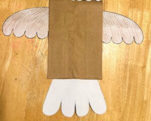 Easy Bald Eagle Craft {printable eagle template} - totschoolresources.com