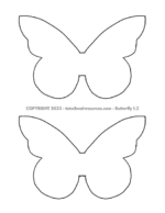 Butterfly Wing Templates (FREE PRINTABLES) - totschoolresources.com