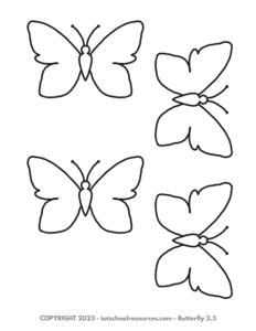 Butterfly Wing Templates (FREE PRINTABLES) - totschoolresources.com