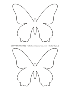 Butterfly Wing Templates (FREE PRINTABLES) - totschoolresources.com