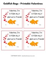 Free Printable Goldfish Valentines {totally adorable ...