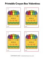Printable Crayon Valentines {Free Printable for kids ...