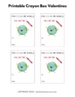 Printable Crayon Valentines {Free Printable for kids ...