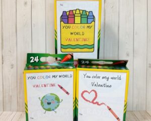 Printable Crayon Valentines {Free Printable for kids ...
