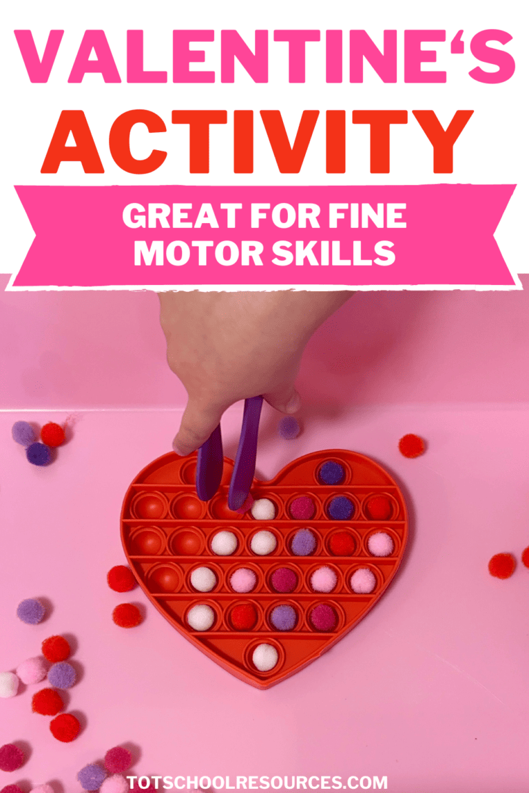 Valentine's Day Sensory Bin {Fine Motor Activity} - totschoolresources.com