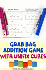 Unifix Cubes Addition Game {Counting Cubes Activity ...