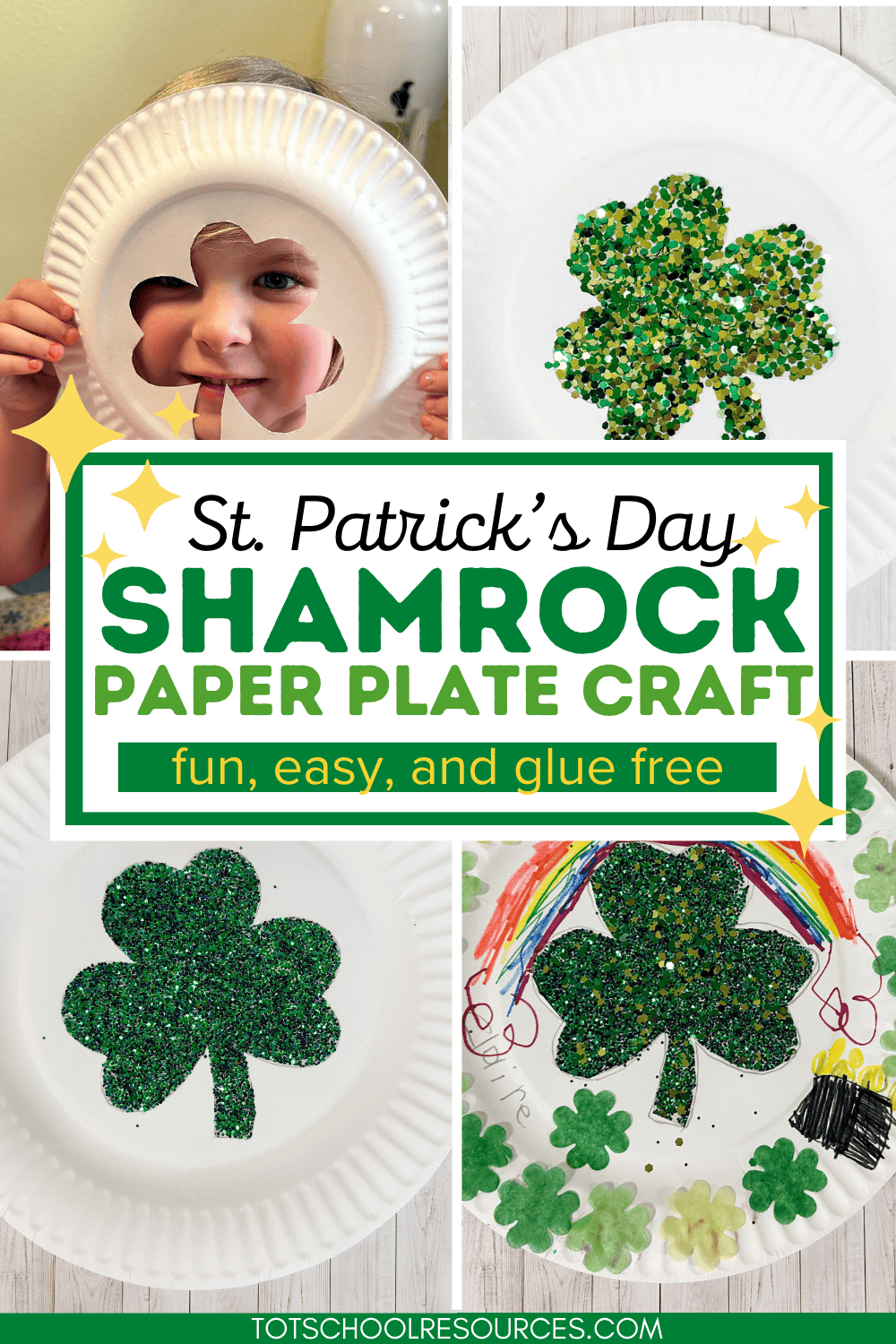 Peek-a-boo Shamrock Craft {St. Patrick's Day Paper Plate Craft ...
