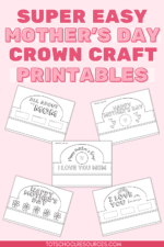 Mother's Day Crown Craft {Printable Hat Templates} - totschoolresources.com