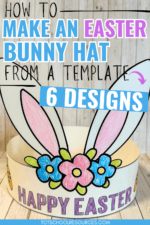 Easter Bunny Hat Craft {Printable Hat Templates} - totschoolresources.com