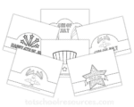 4th of July Crown Craft {Printable Hat Templates} - totschoolresources.com