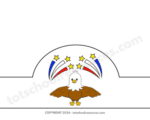 4th of July Crown Craft {Printable Hat Templates} - totschoolresources.com