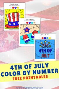 4th of July Color By Number {Printable Color by Code Activity ...