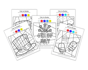 4th of July Color By Number {Printable Color by Code Activity ...