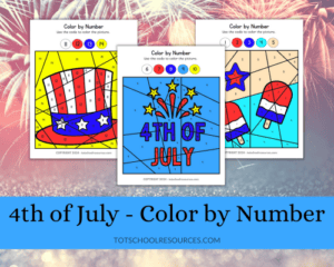 4th of July Color By Number {Printable Color by Code Activity ...