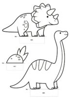 Dinosaur Craft for kids {Printable Paper Craft} - totschoolresources.com