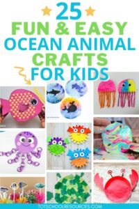 25 Best Ocean Animal Crafts {for kids} - totschoolresources.com