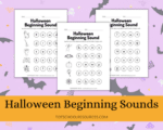 Halloween Beginning Sounds Worksheets {Kindergarten Activity ...