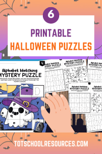 Halloween Alphabet Matching Puzzle{free printable worksheets ...