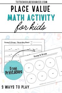Scoop & Group - place value activity {with printable ...
