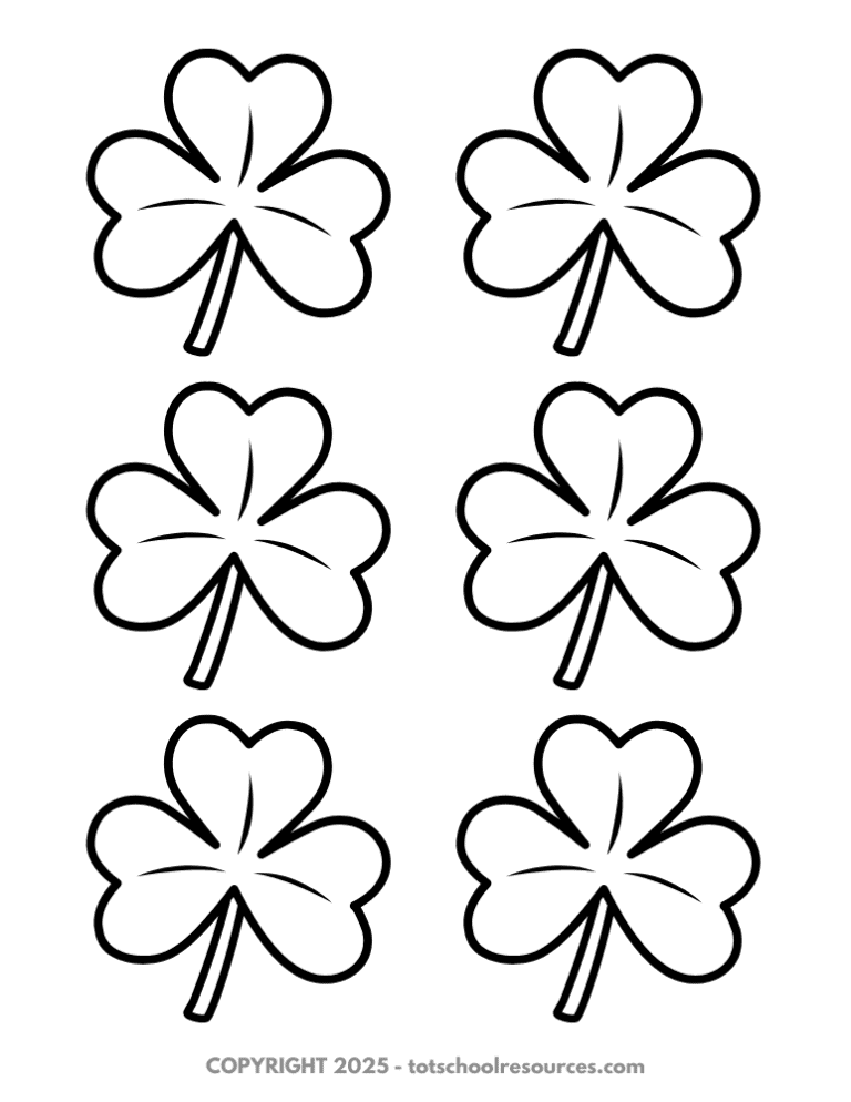 Shamrock Templates - 3 & 4 Leaf Clovers (FREE PRINTABLES ...