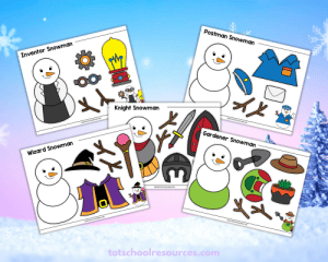 Cute Disguise a Snowman Craft {Free Printable Templates ...